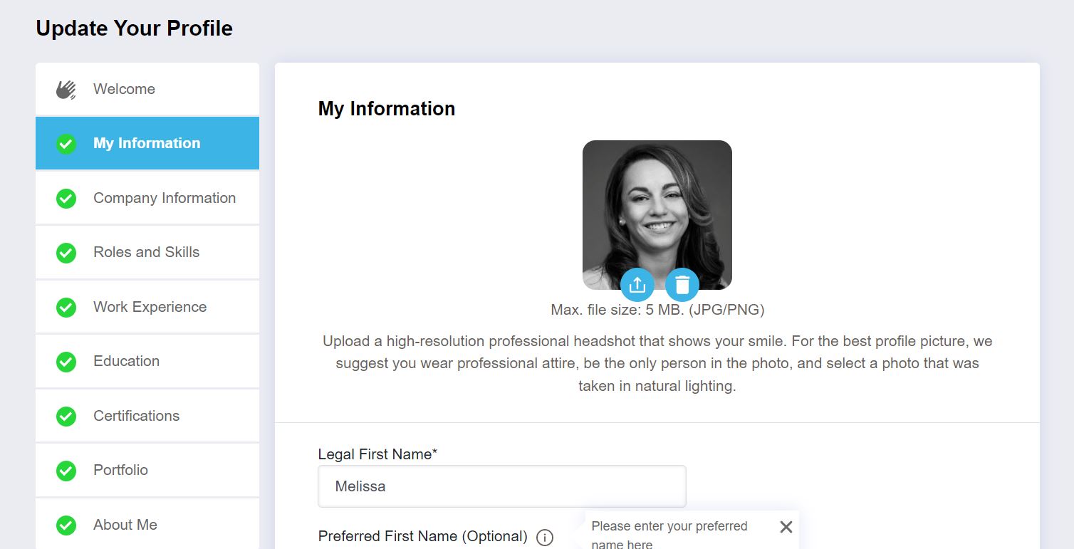 TTA Connect Help Center - My Information - TTA Connect Help Center