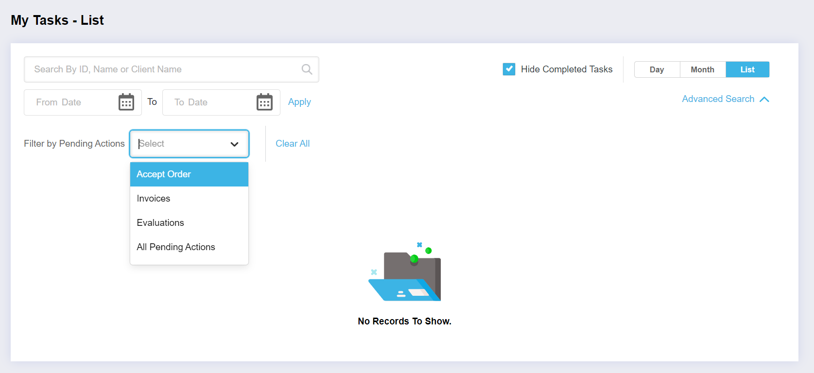TTA Connect Help Center - My Tasks - TTA Connect Help Center